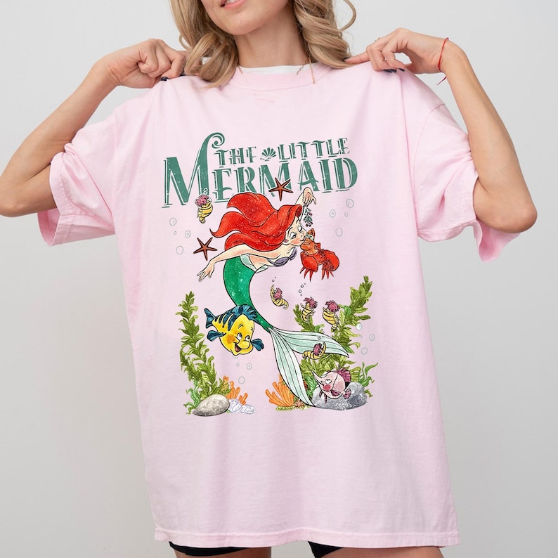 Princess Ariel PNG Frame Bow Coquette Style Shirt Design File DIGITAL ...