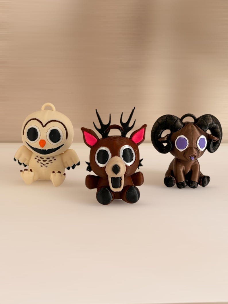 99 Nights in the Forest Ram Inspired Toy | Cute Ram Figure | Brown Ram ...
