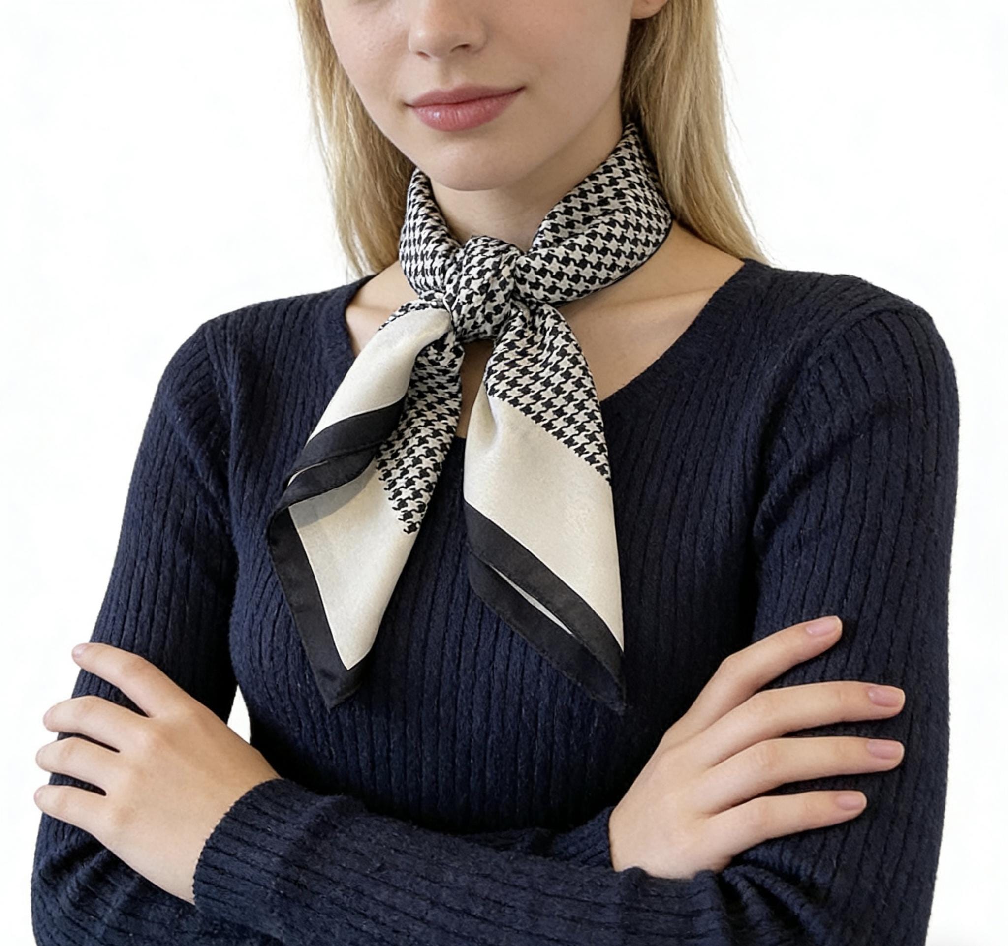 Classic Silk Square Scarf – 100% Mulberry Silk Valentine Gift - Etsy
