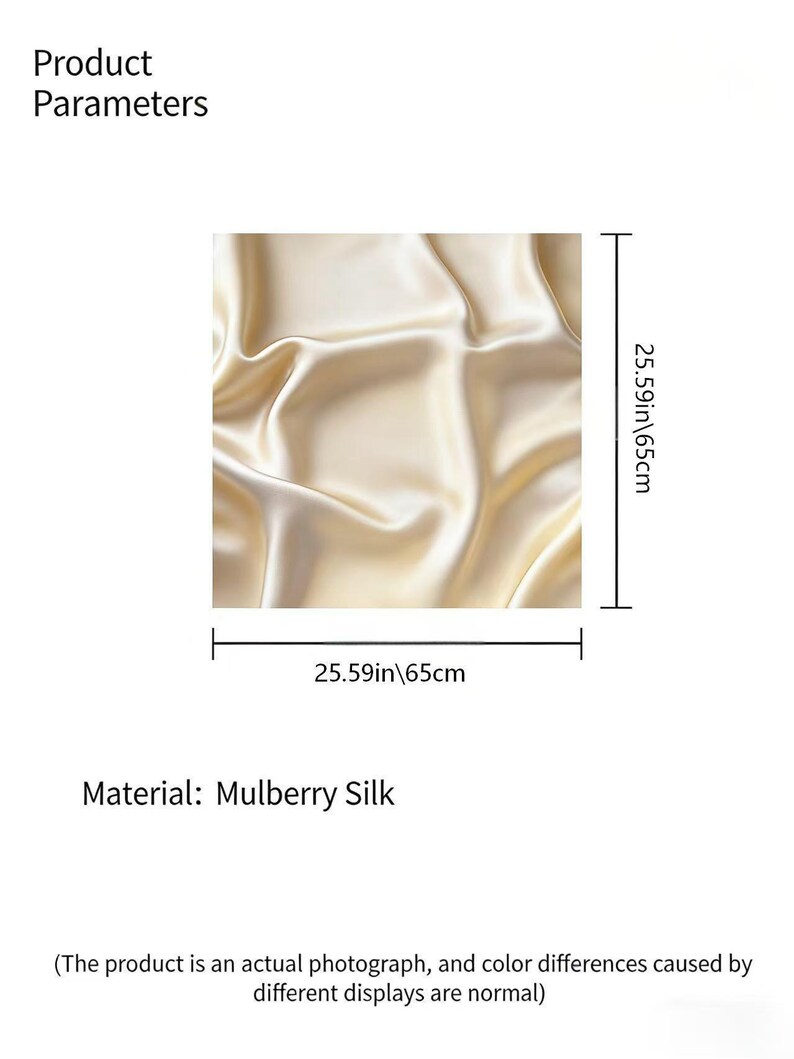 Classic Silk Square Scarf – 100% Mulberry Silk Valentine Gift - Etsy