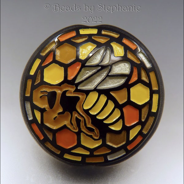 Lampwork Bee Bead - Etsy