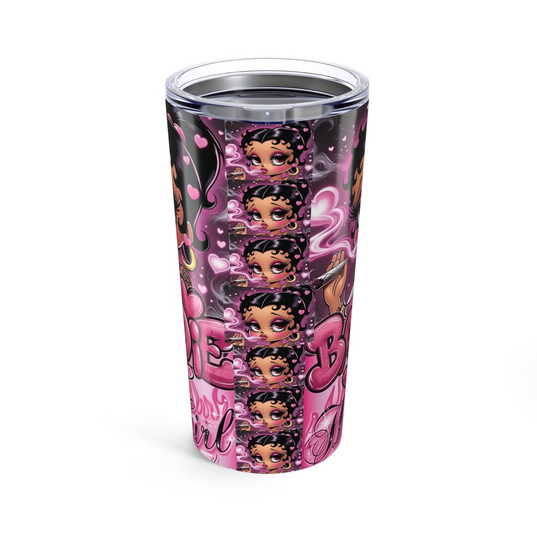 Betty Boop Baddie Tumbler 20oz | Pink Retro Diva Art - Etsy
