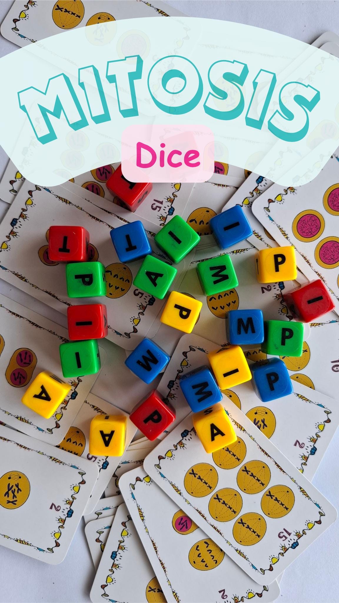 Mitosis Dice Game | Cell Division Biology, Science Station (print and ...
