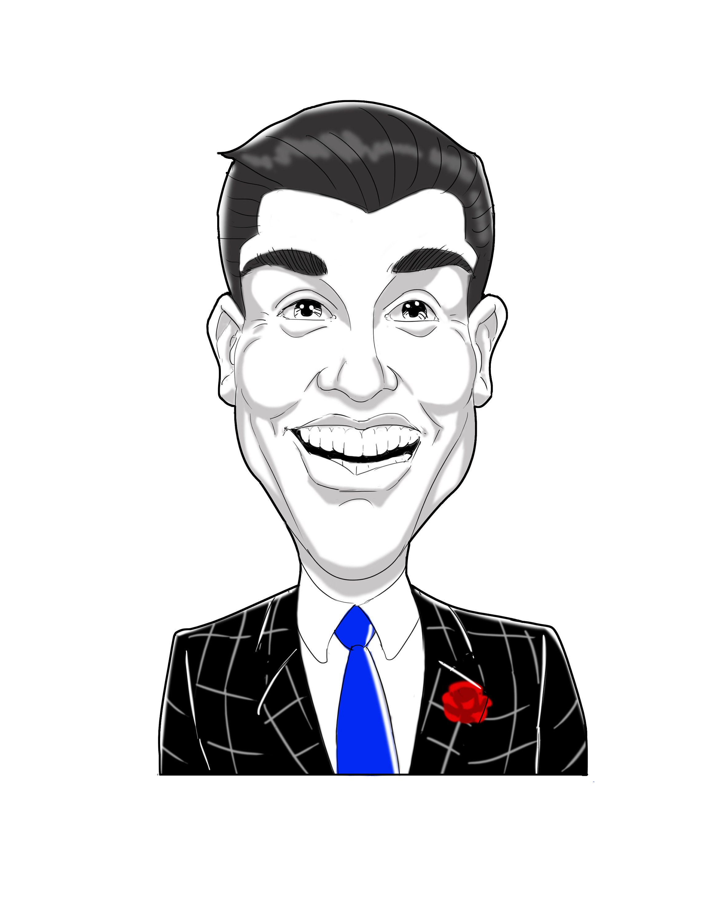 Splash of Color Caricatures Portraits Illustrations Digital Faces ...