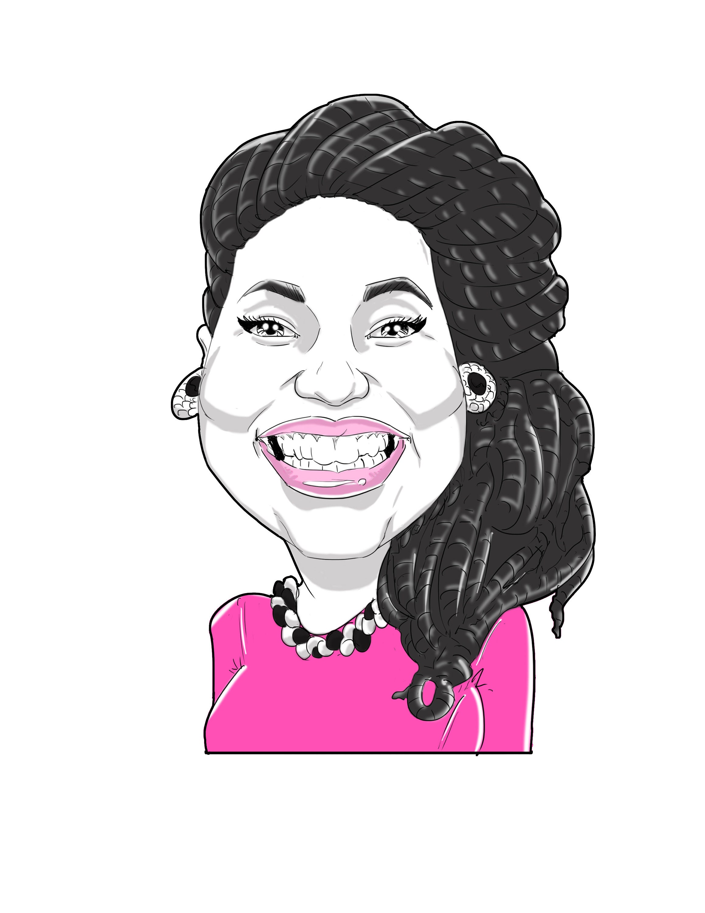 Splash of Color Caricatures Portraits Illustrations Digital Faces ...