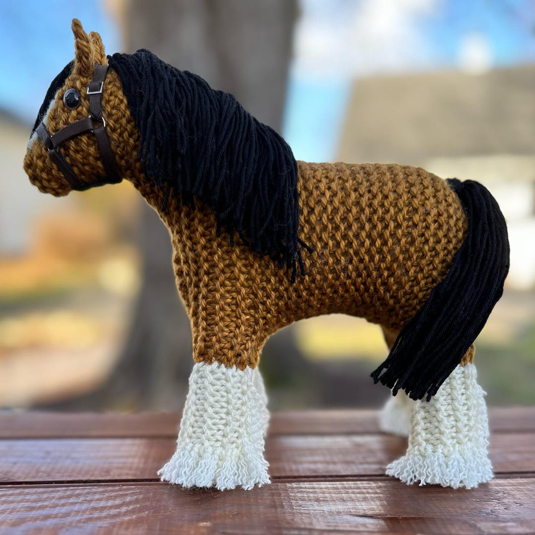 Toy Horse Knitting PATTERN PDF, Knit Horse, Knitted Toy Horse, Knit ...