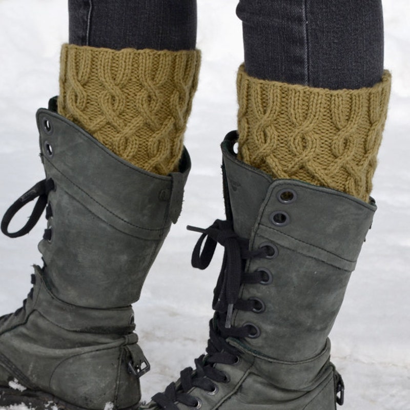 Knitted Boot Cuffs - Etsy