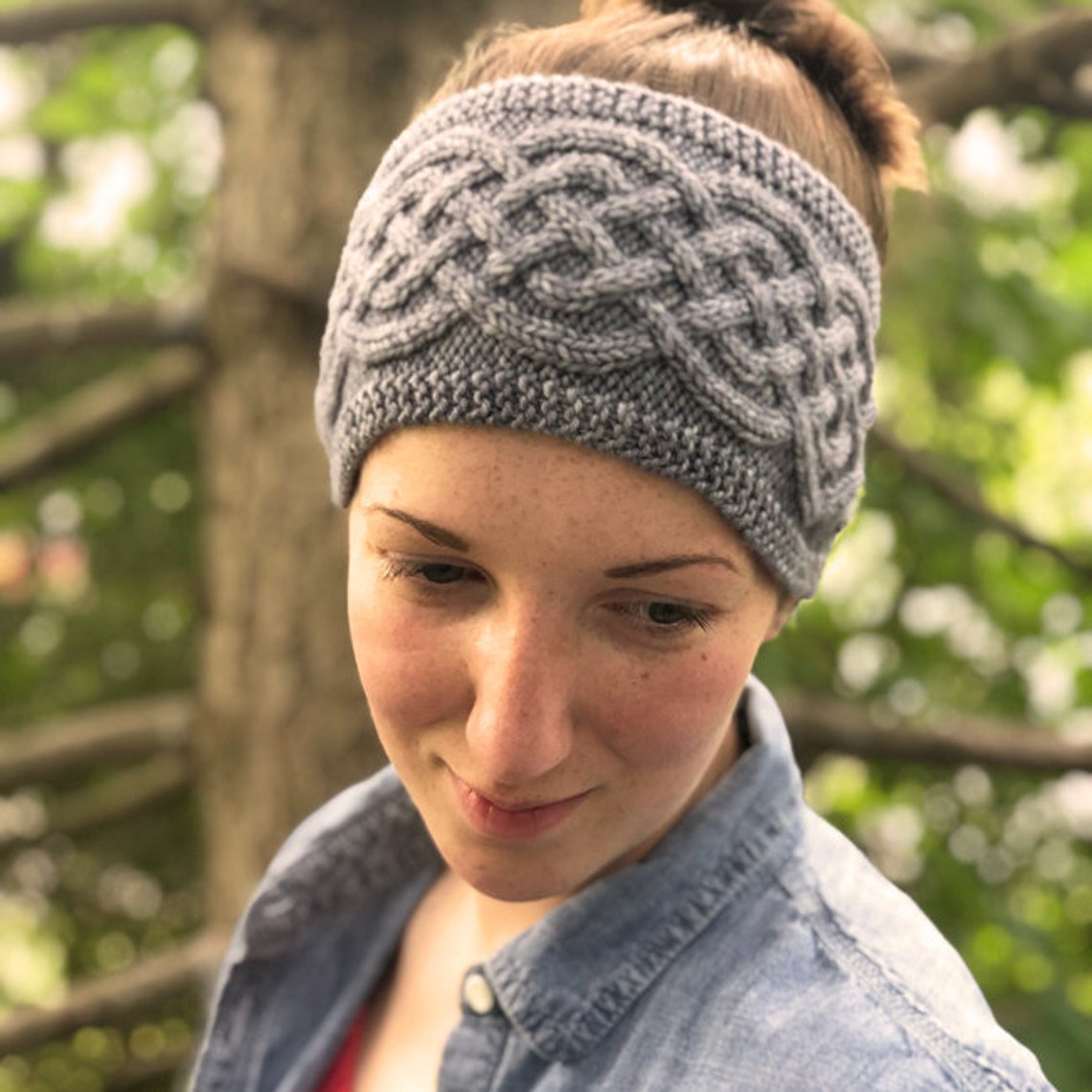 Cabled Headband Knitting PATTERN PDF Knit Headband ORIGINAL | Etsy