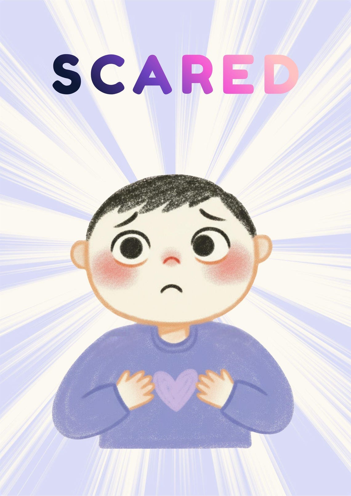 Scared Emotion Poster, Kids Room Wall Art, SEL Feelings Chart, Nursery ...