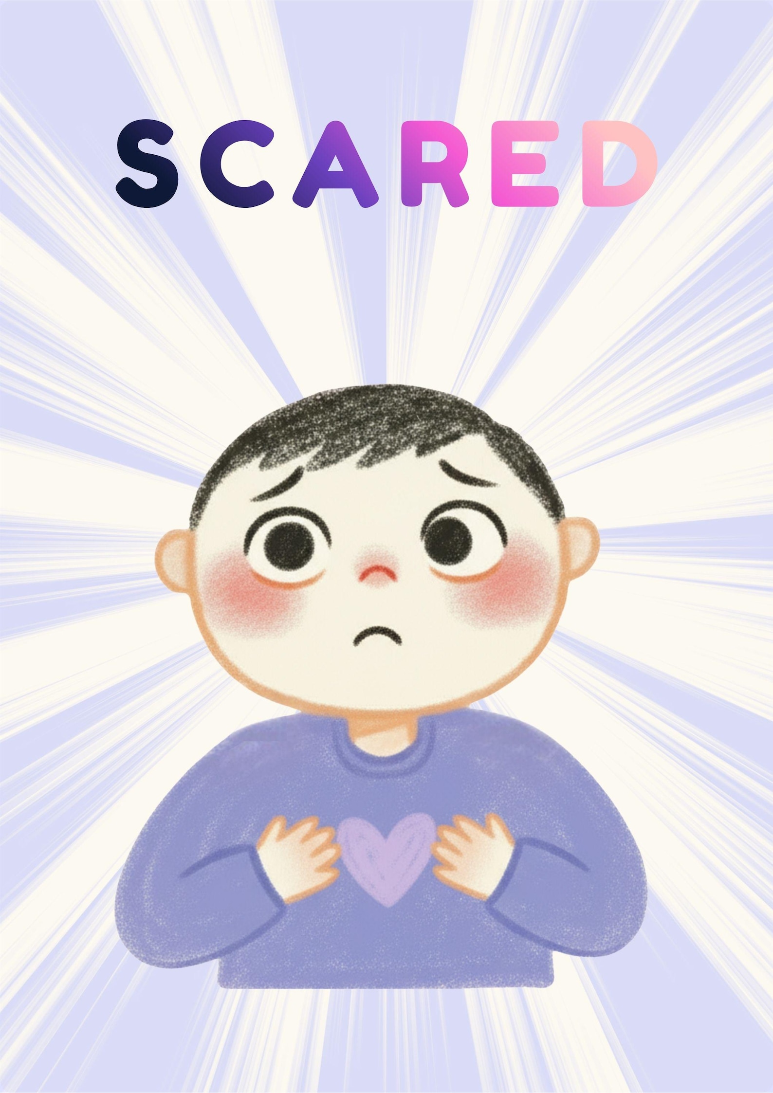 Scared Emotion Poster, Kids Room Wall Art, SEL Feelings Chart, Nursery ...