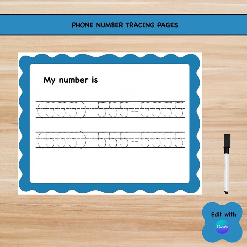 Personalized All About Me Tracing Worksheet | Handwriting Practice for ...
