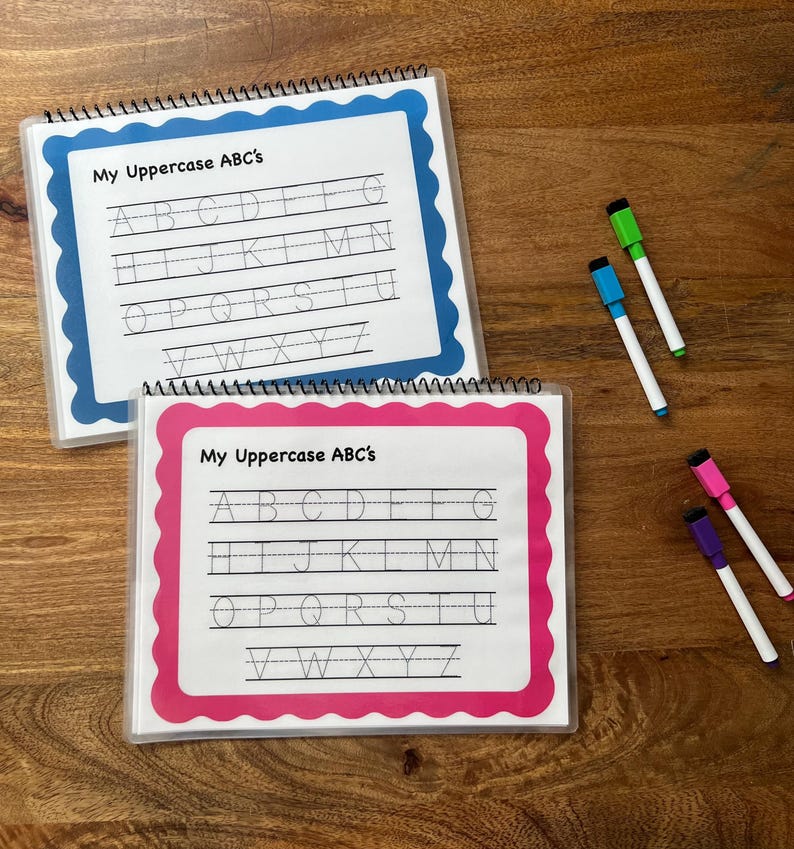Personalized Tracing Activity Book – Reusable Laminated Toddler ...