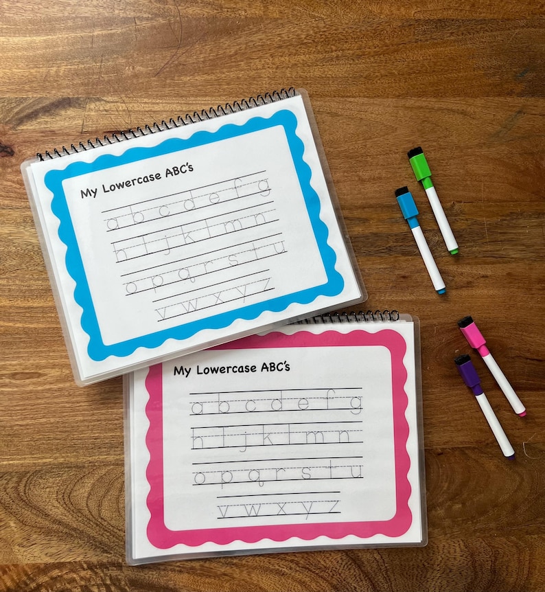 Personalized Tracing Activity Book – Reusable Laminated Toddler ...