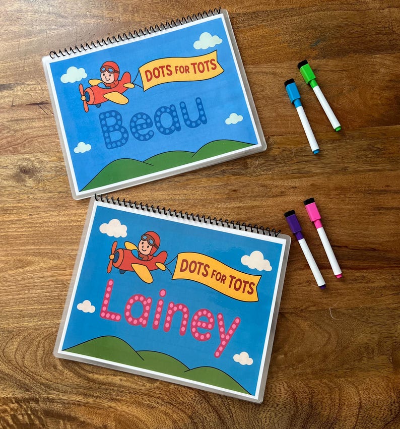 Personalized Tracing Activity Book for Toddlers – Laminated Custom ...