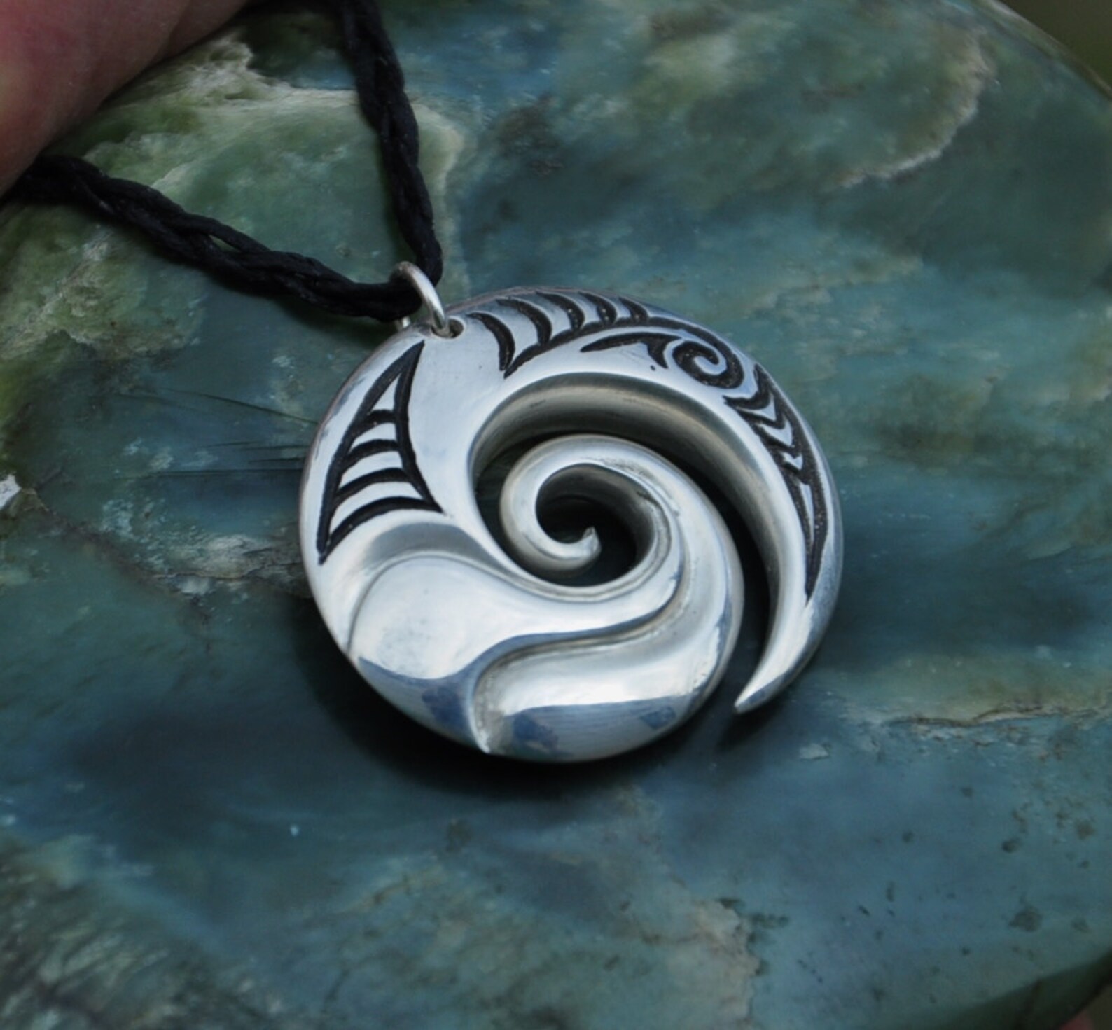Sterling Silver Koru Wave Pendant Connections With the Ocean. - Etsy ...