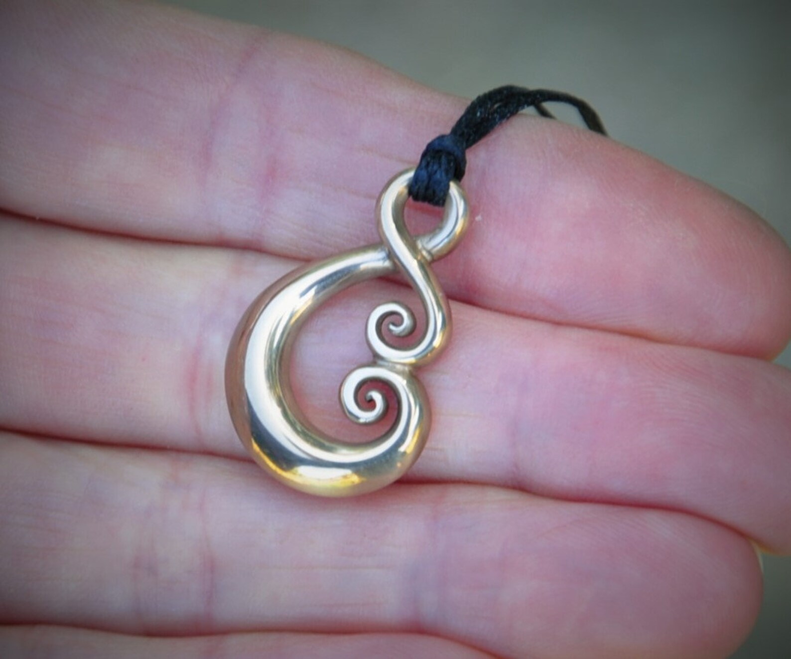 Maori Koru Love Symbol in Solid Bronzehand Crafted in New - Etsy