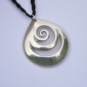 Maori Koru in Solid Sterling Silver 925 Pendant. Hand Crafted in New ...