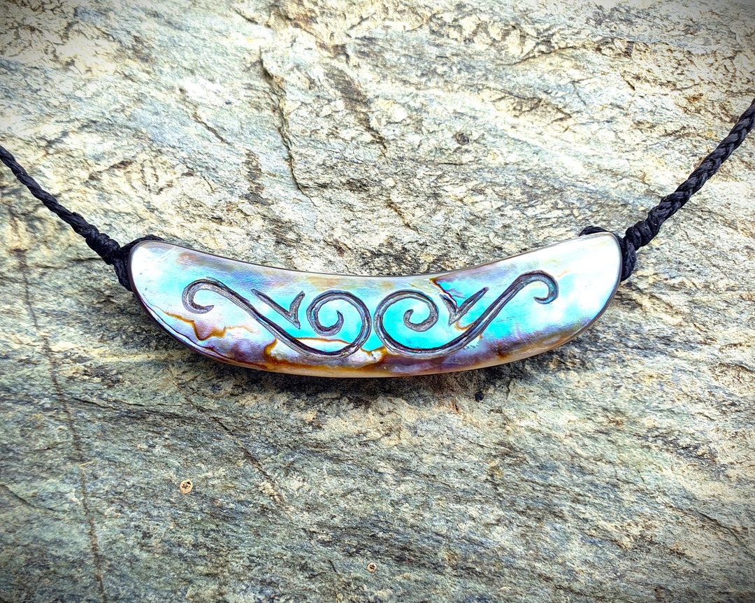 New Zealand Paua Shell Koru Ocean Love Koru Design hand - Etsy