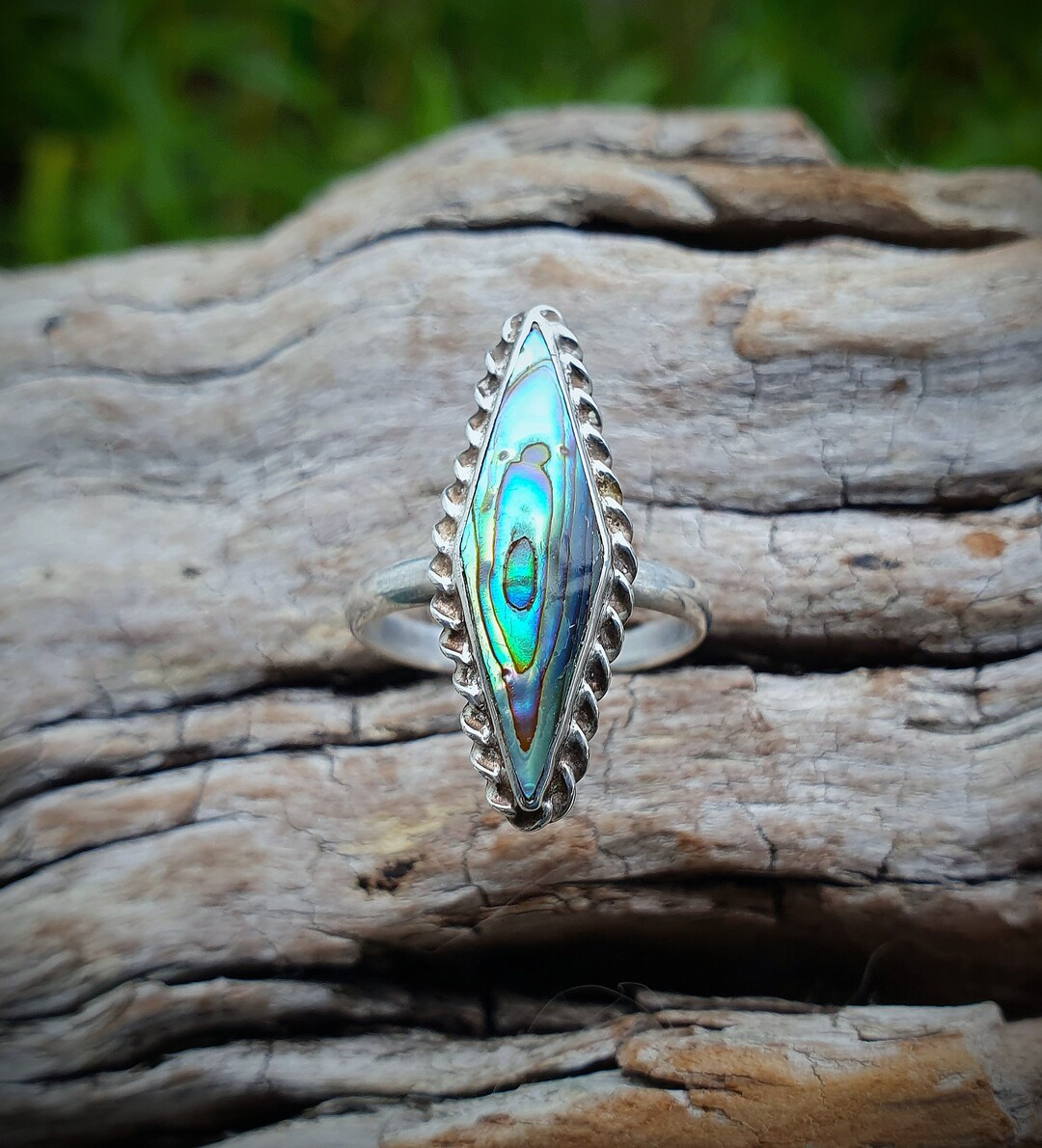 New Zealand Ataahua Paua Shell and Sterling Silver Vintage - Etsy