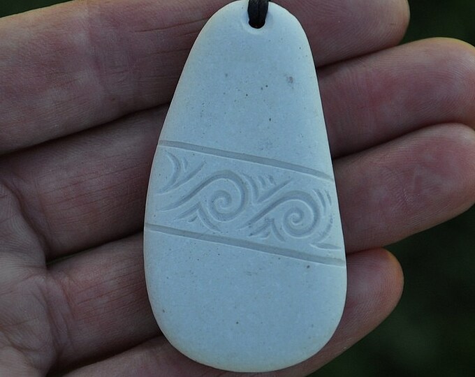New Zealand, Kaikoura Beach Stone~hand Carved Maori Koru Design. - Etsy