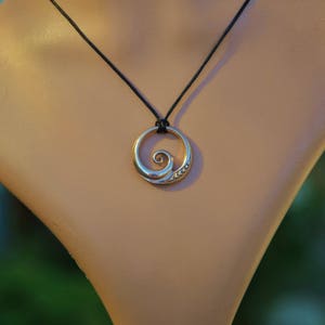 Solid Bronze Maori Koru Pendant Wave Pendant,connections With the Ocean ...