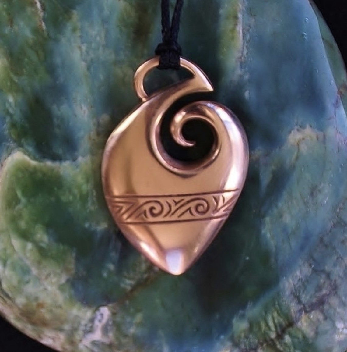 Maori Fish Hook Pendant in Solid Bronze Hei Matau New | Etsy