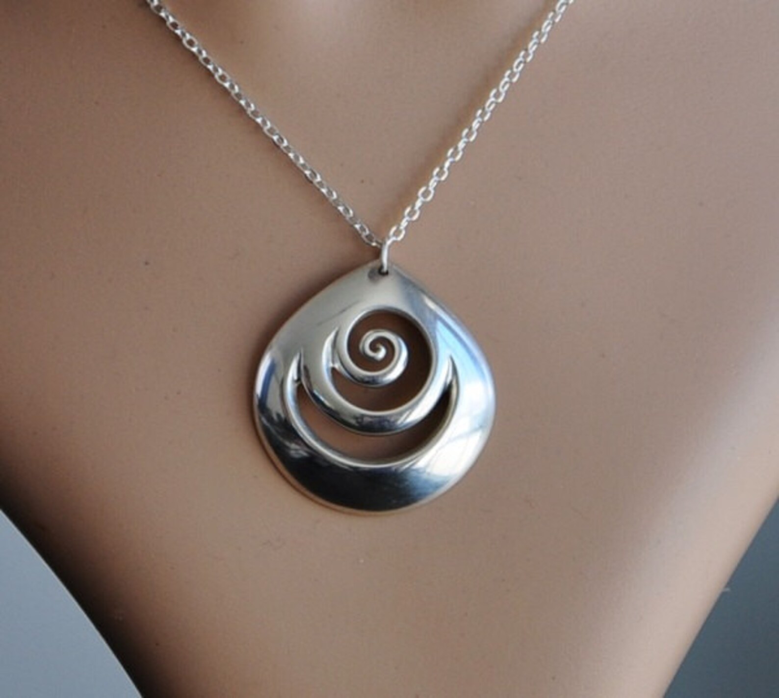 Maori Koru in Solid Sterling Silver 925 pendant . Hand crafted | Etsy