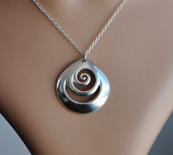 Maori Koru in Solid Sterling Silver 925 Pendant . Hand Crafted - Etsy