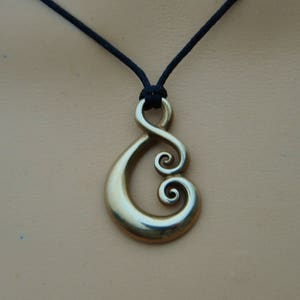 Maori Koru Love Symbol in Solid Bronzehand Crafted in New Zealand - Etsy