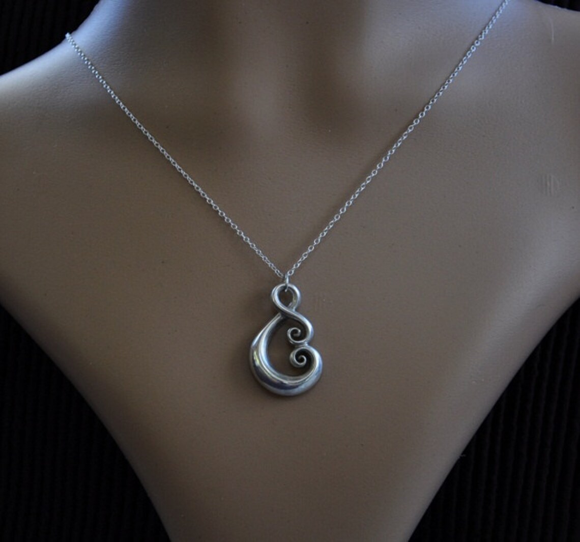 Maori Love Symbol ~ Solid Sterling Silver Koru, Hand Crafted in New ...