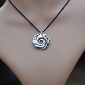 Sterling Silver Koru Wave Pendant~ Connections With the Ocean. Maori ...