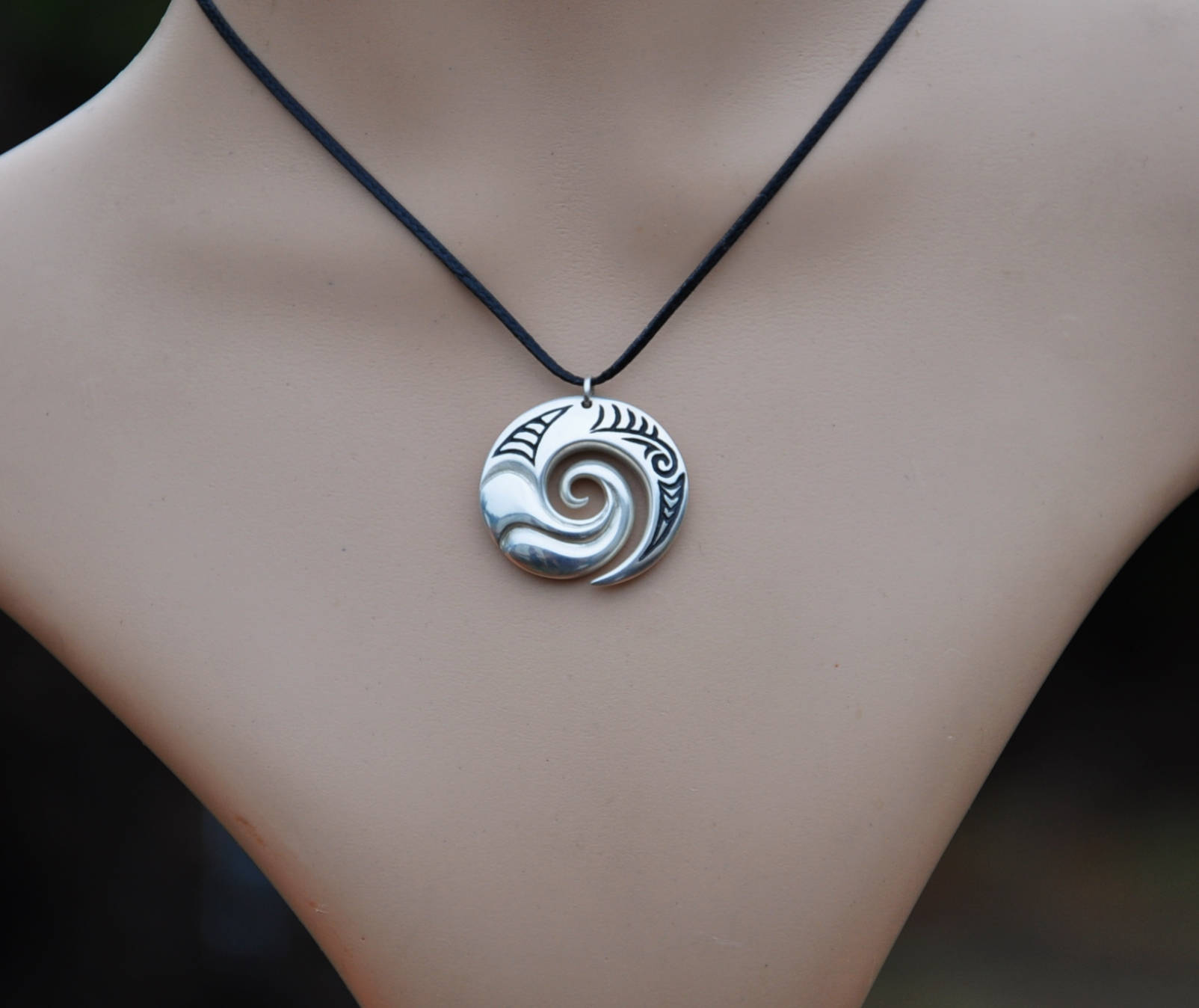 Sterling Silver Koru Wave Pendant Connections With the Ocean. - Etsy ...