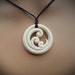 Maori Koru Trinity~ Hand Carved in Bone for Family Unity & Love - Etsy