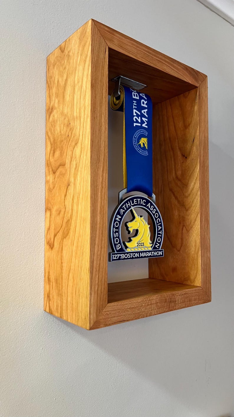 Walnut Shadow Box Frame Medal Display - Etsy