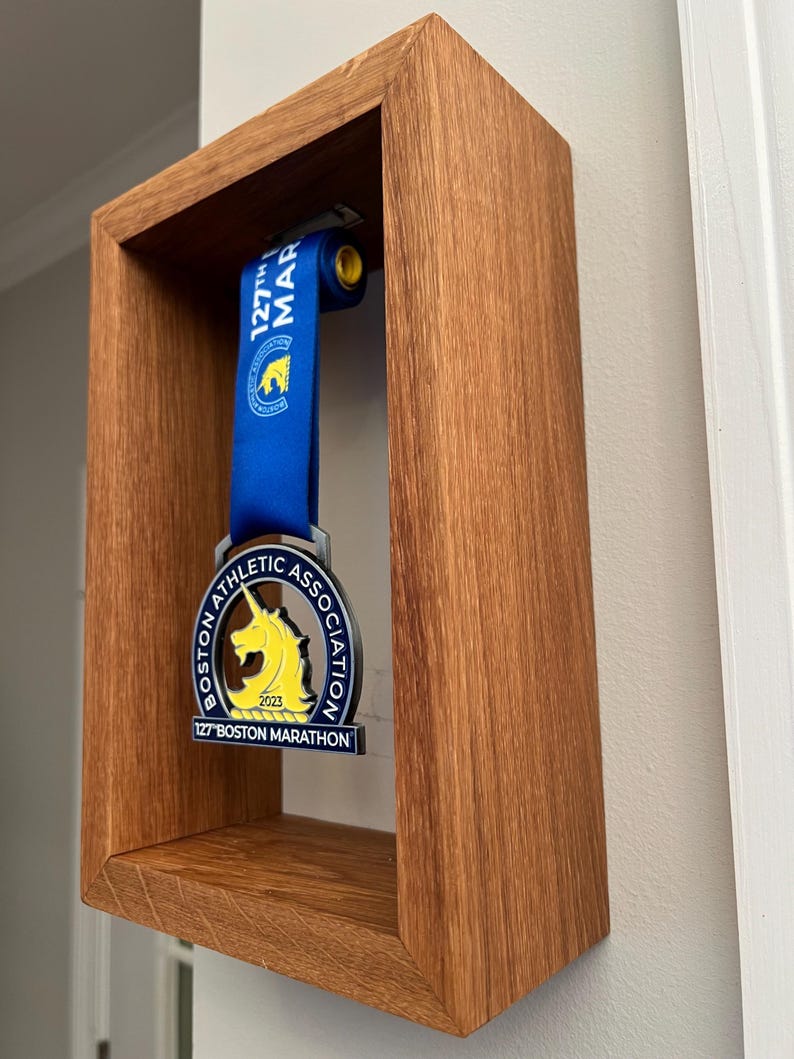Walnut Shadow Box Frame Medal Display - Etsy