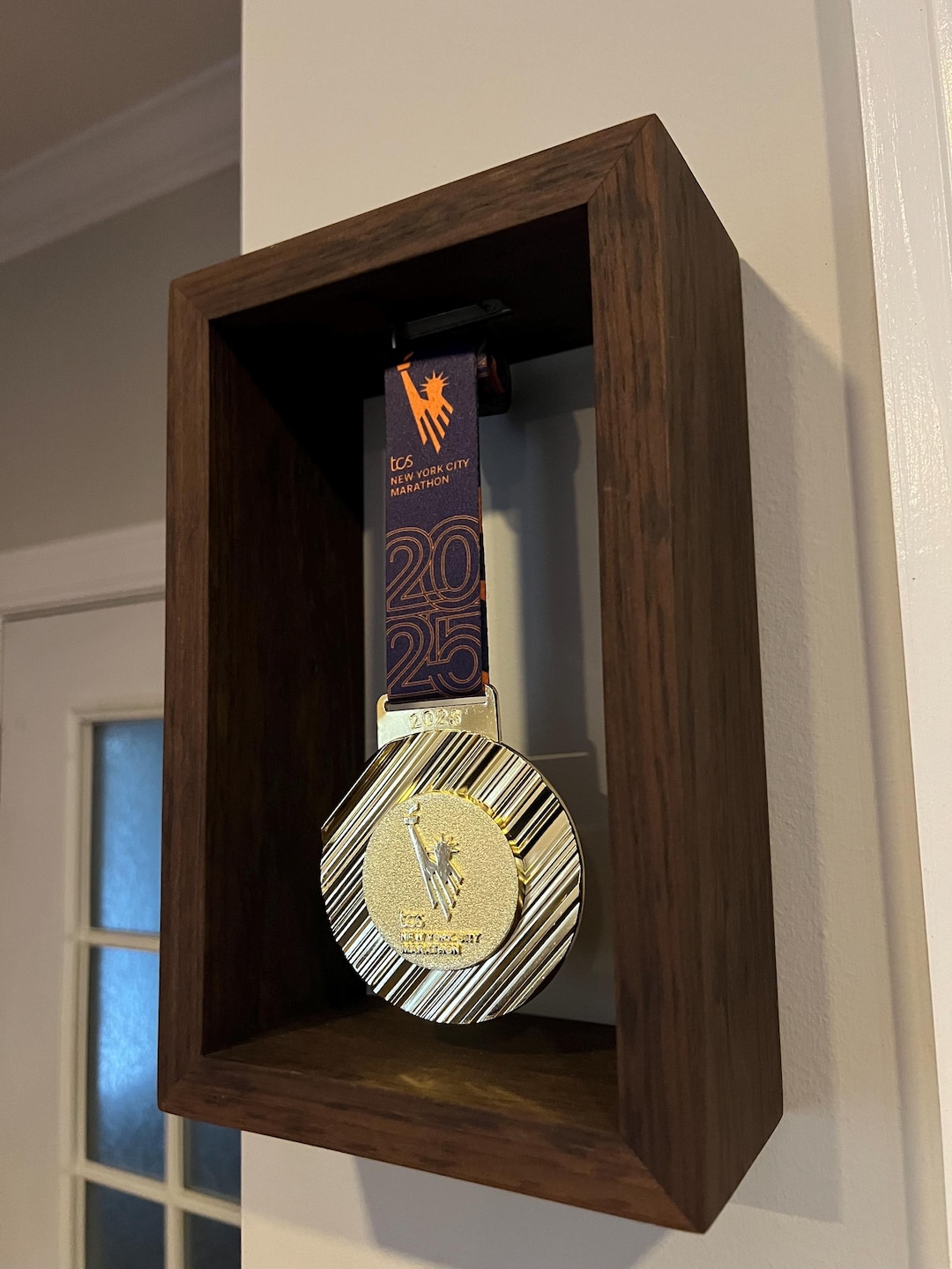 Walnut Shadow Box Frame Medal Display - Etsy