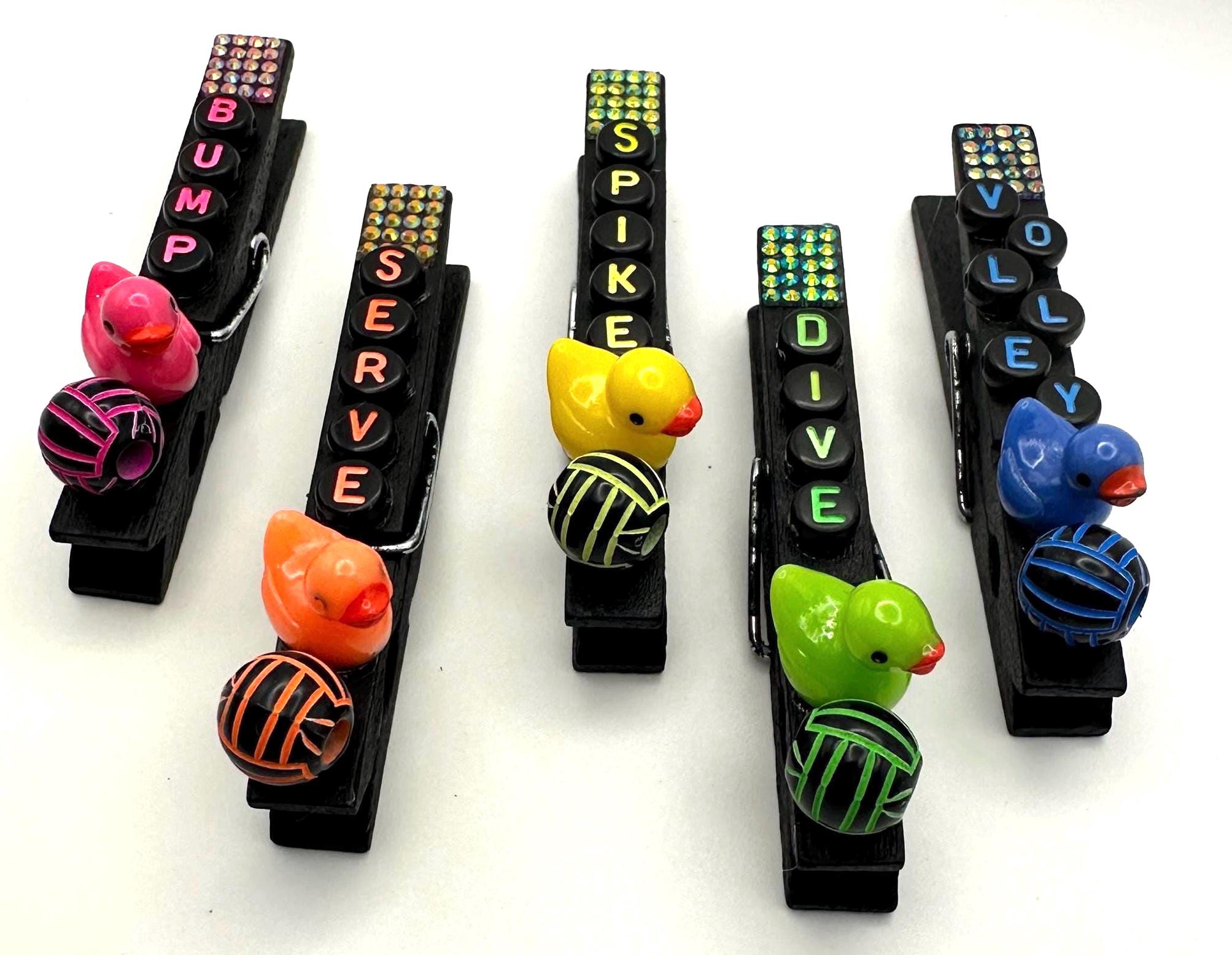 Volleyball Spirit Clips—volleyball Terms Neon Nights - Etsy