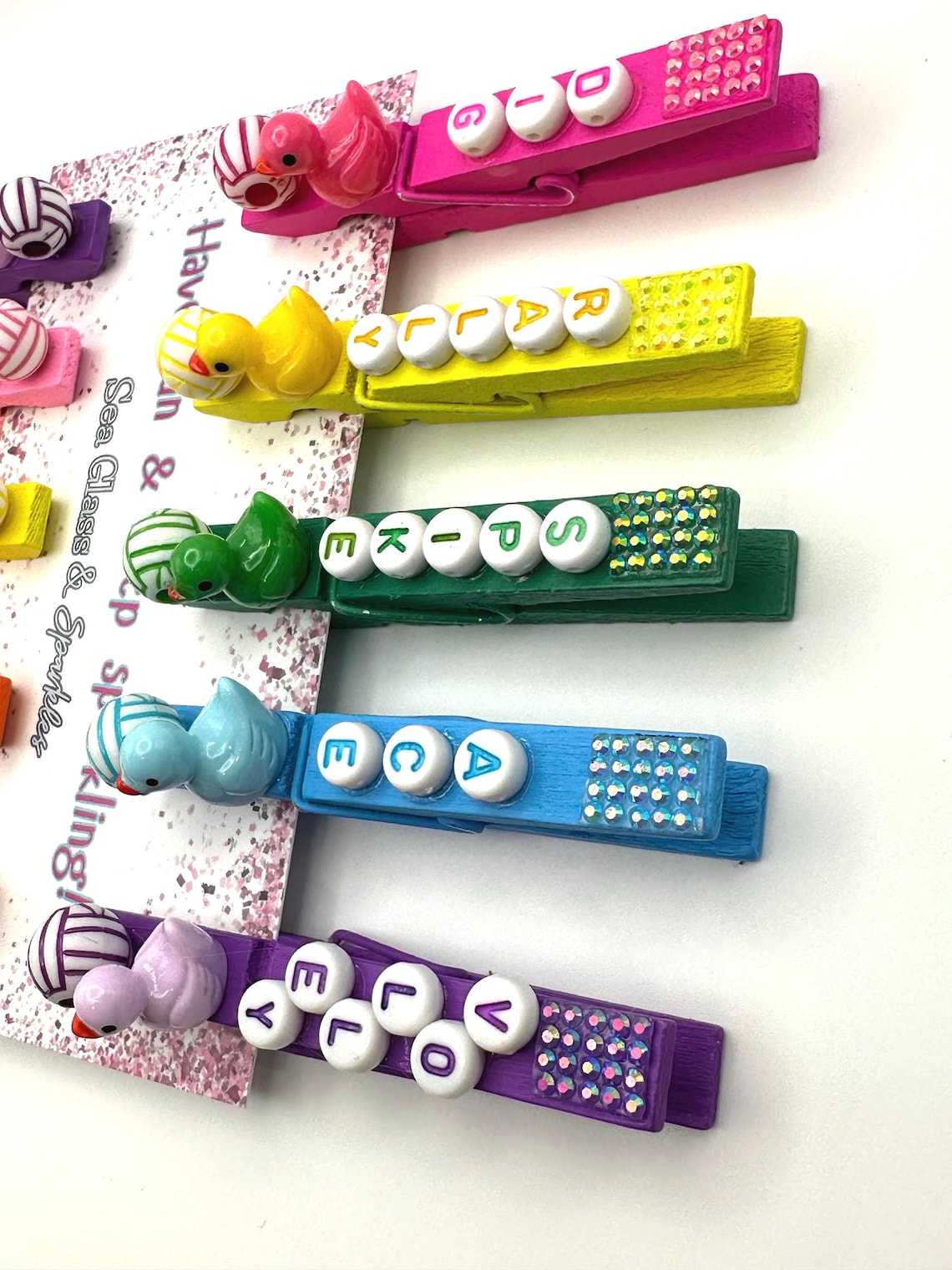 Volleyball Spirit Clips—volleyball Terms Brights - Etsy