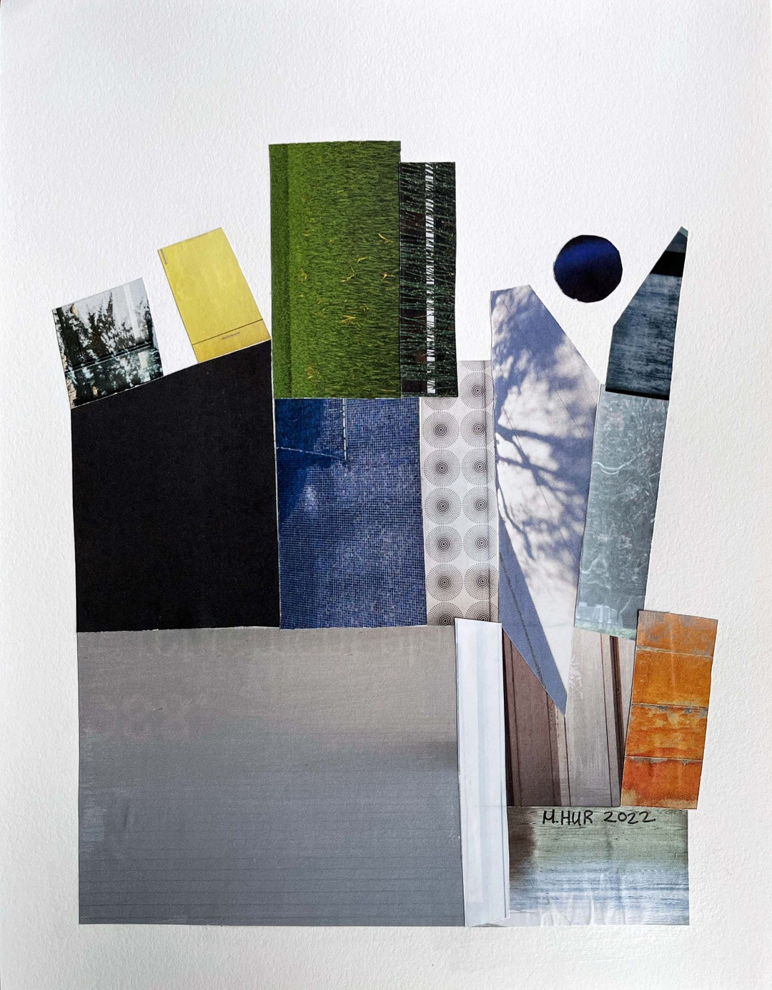 Original Abstract Urban Jungle Architectural Collage - Etsy