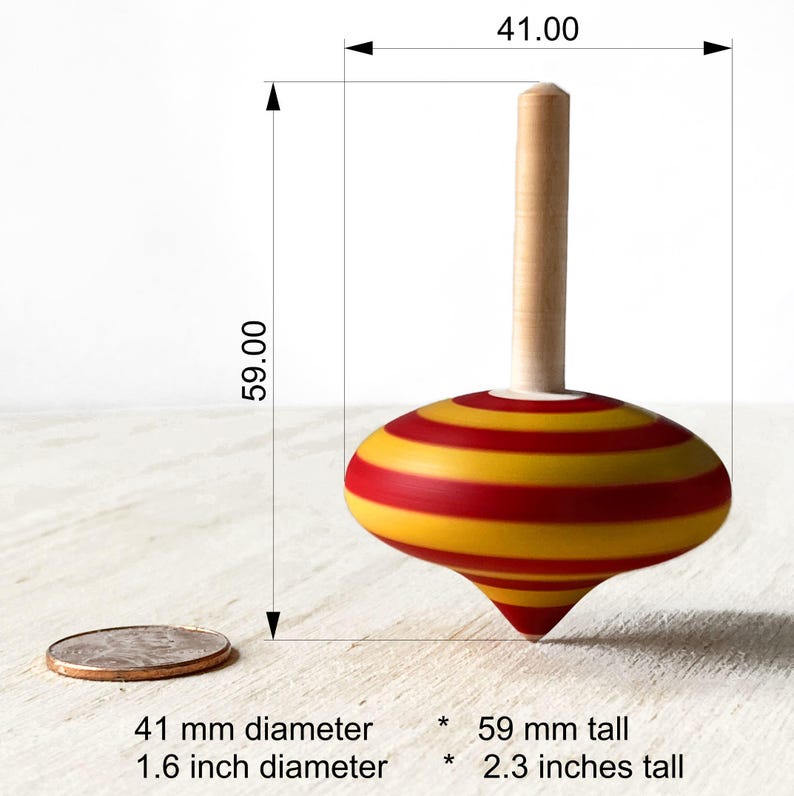 Turnip Shaped Toy Spinning Top - Etsy