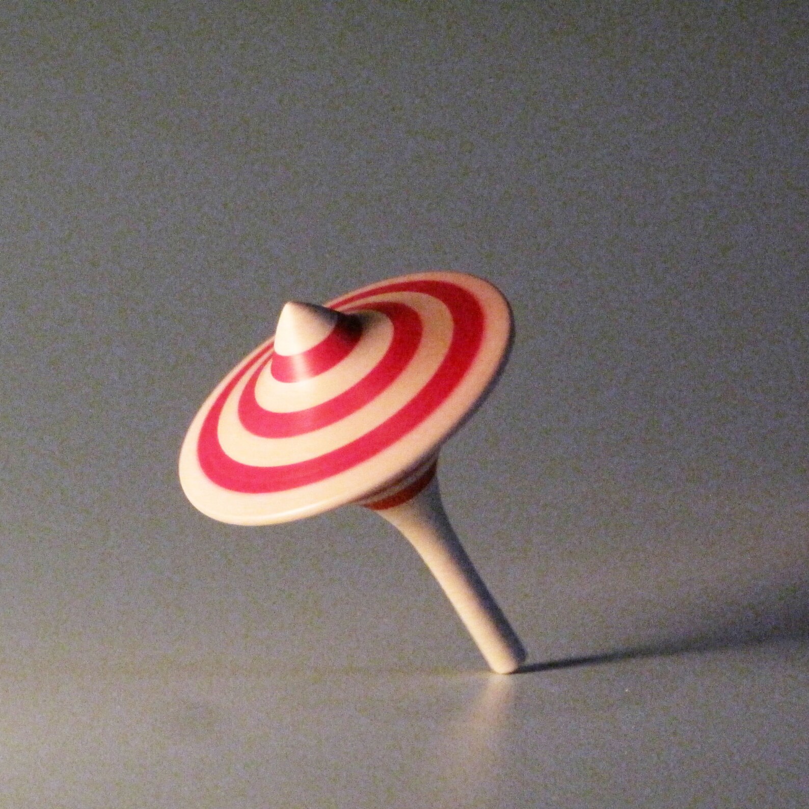 Red Striped Funnel Shaped Spinning Top - Etsy