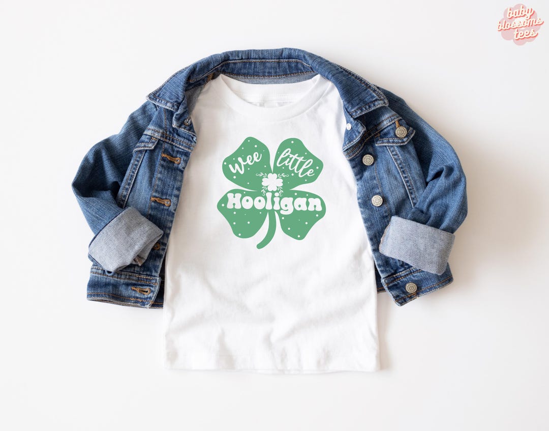 Wee Little Hooligan Lucky Toddler Sweatshirt, St Patrick's Day Kids T ...