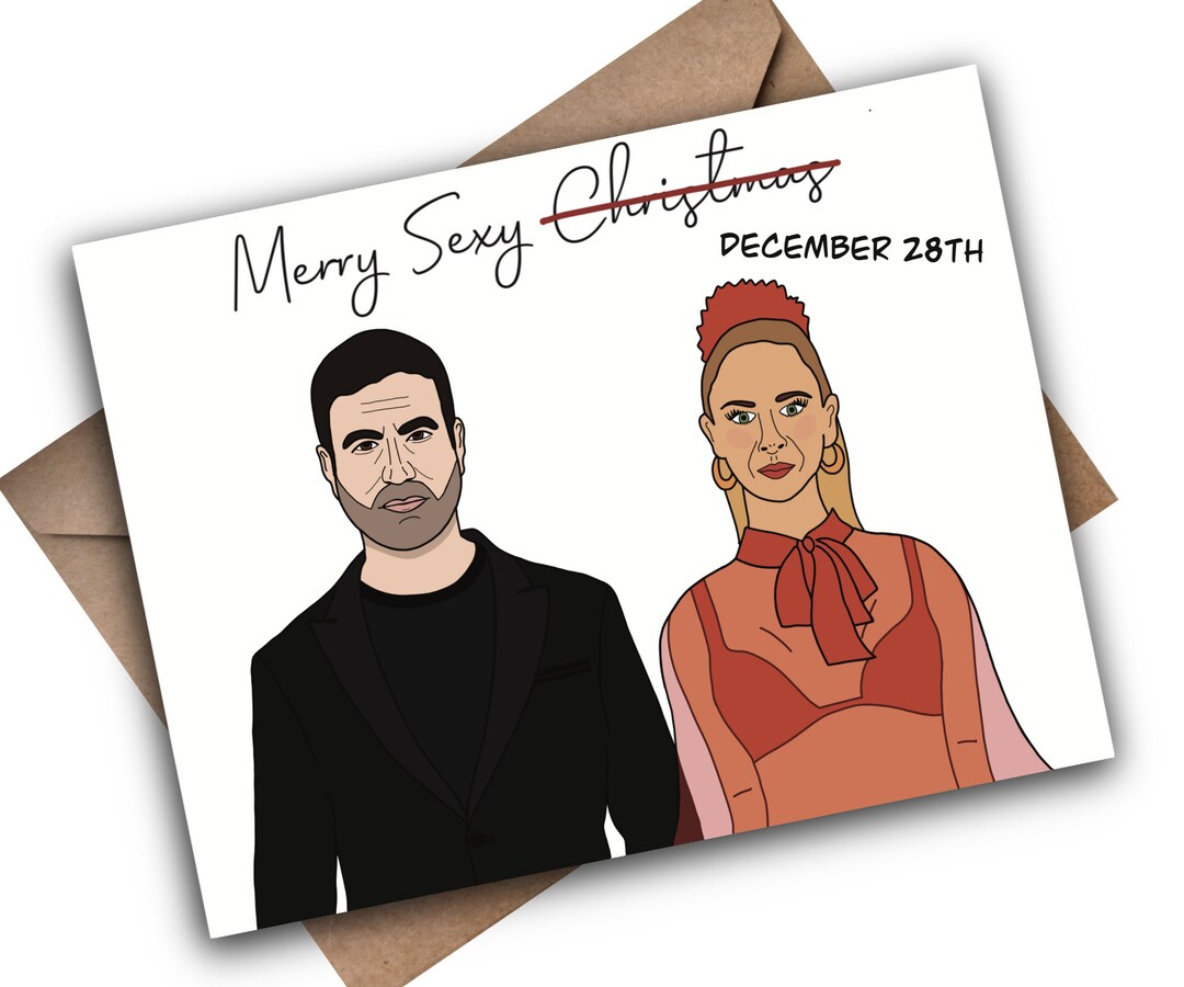 Ted Lasso Merry Sexy Christmas Card Roy Kent Keeley Etsy