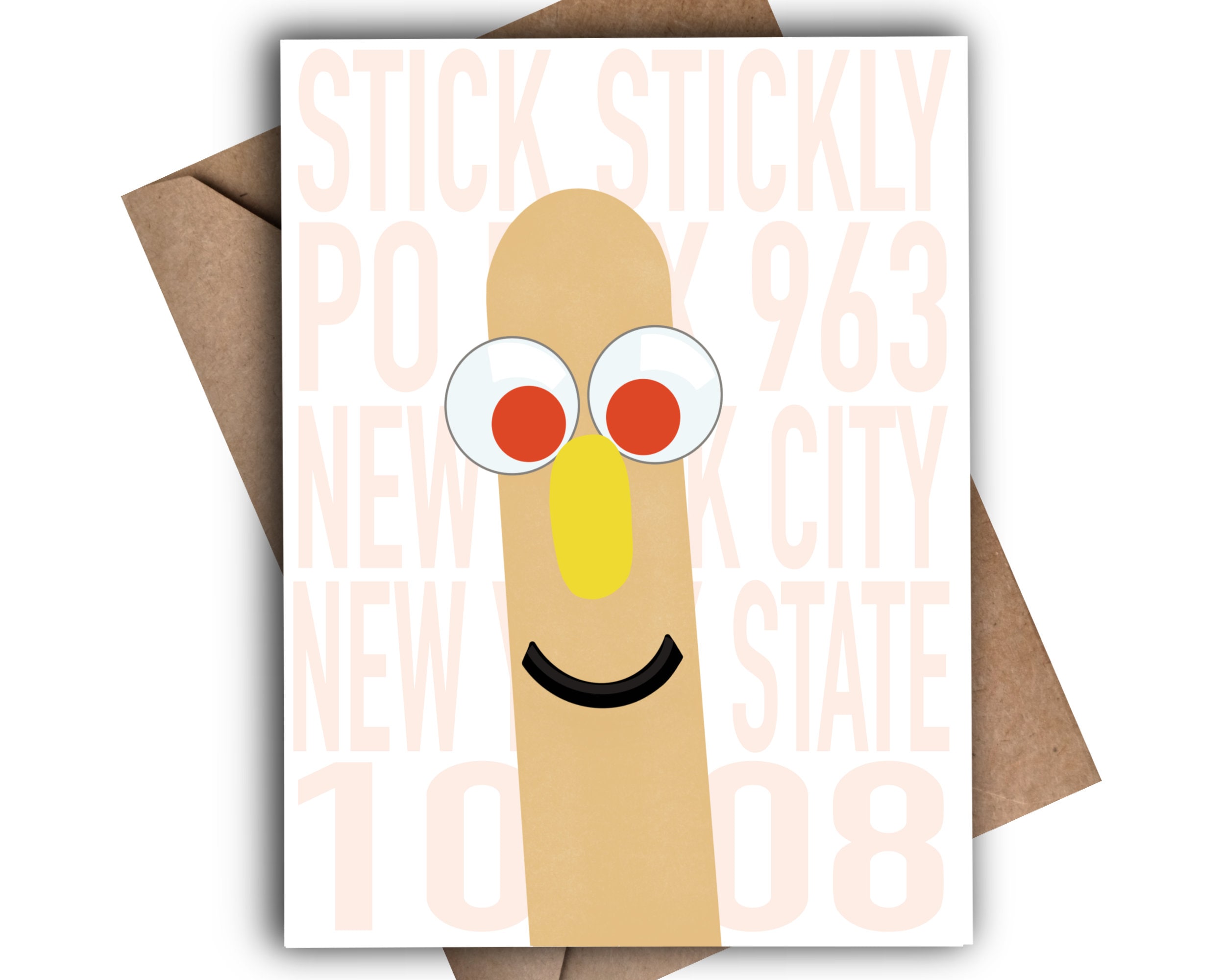 Nickelodeon Stick Stickly Greeting Card Gift Retro 90s Any Occasion - Etsy