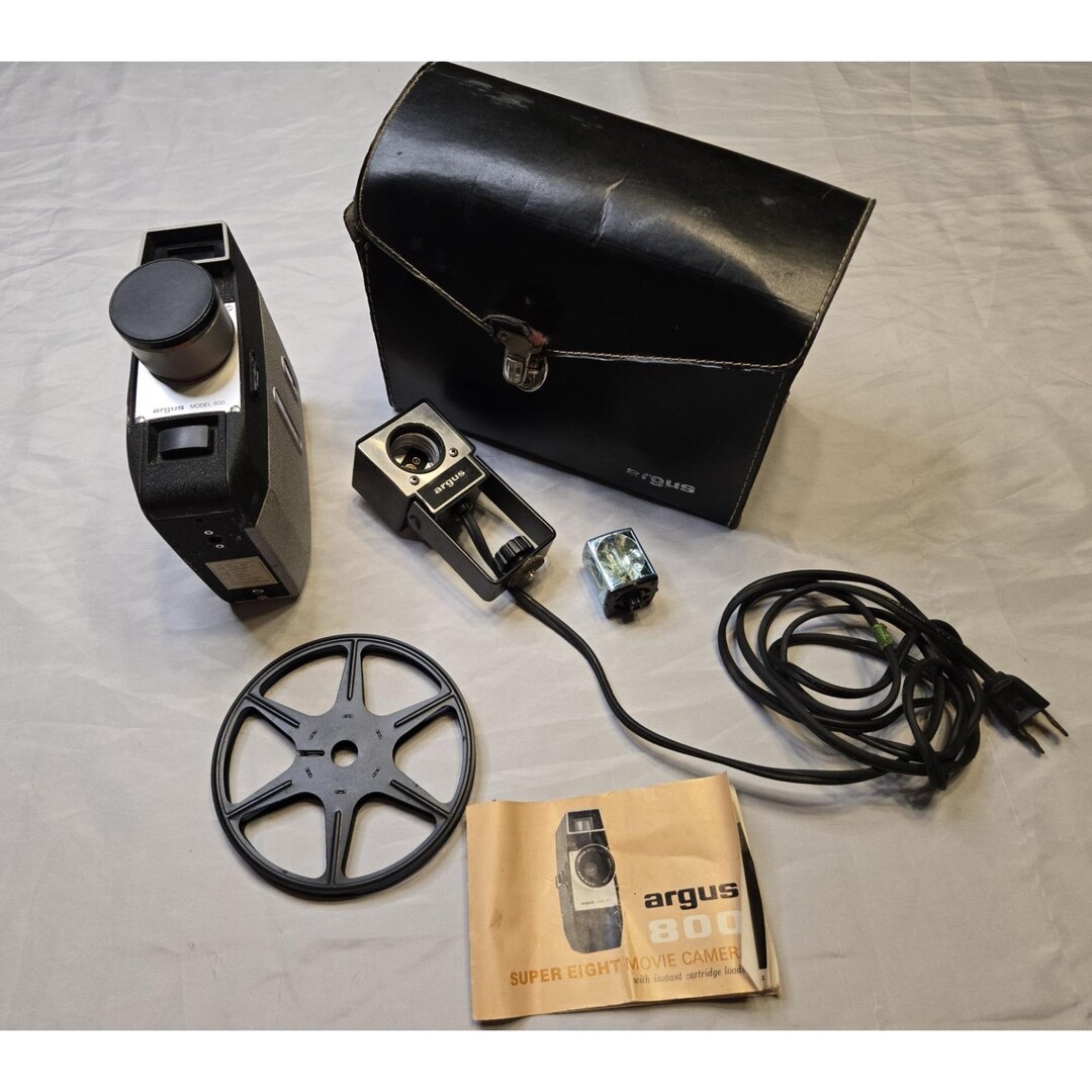 Vtg Argus Model 800 Movie Camera and Parts as Shown With Case - Etsy