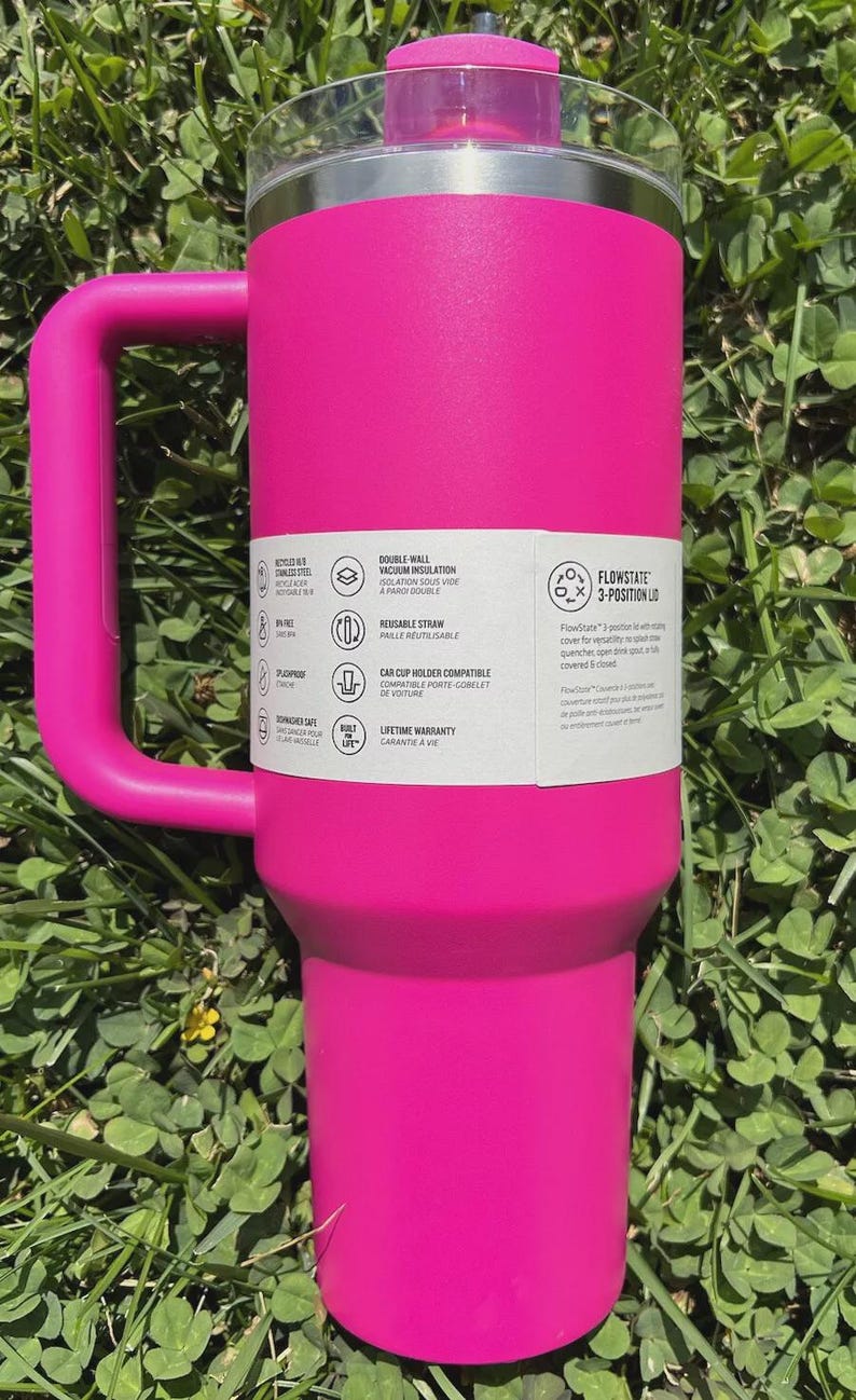 New Stanley Quencher H2.0 Tumbler Straw Cup 40oz Camelia NWT IN HAND ...