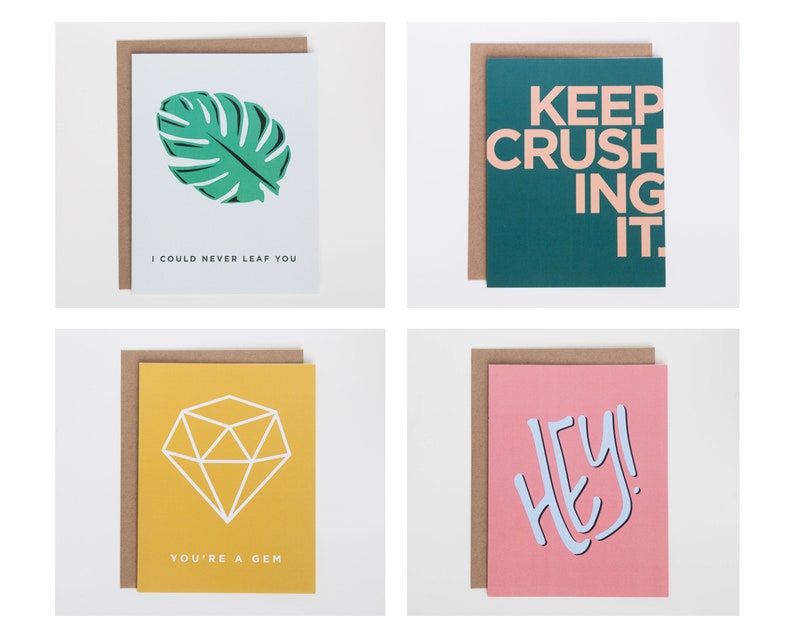 ANY 4 CARDS Variety Pack Cards - Etsy