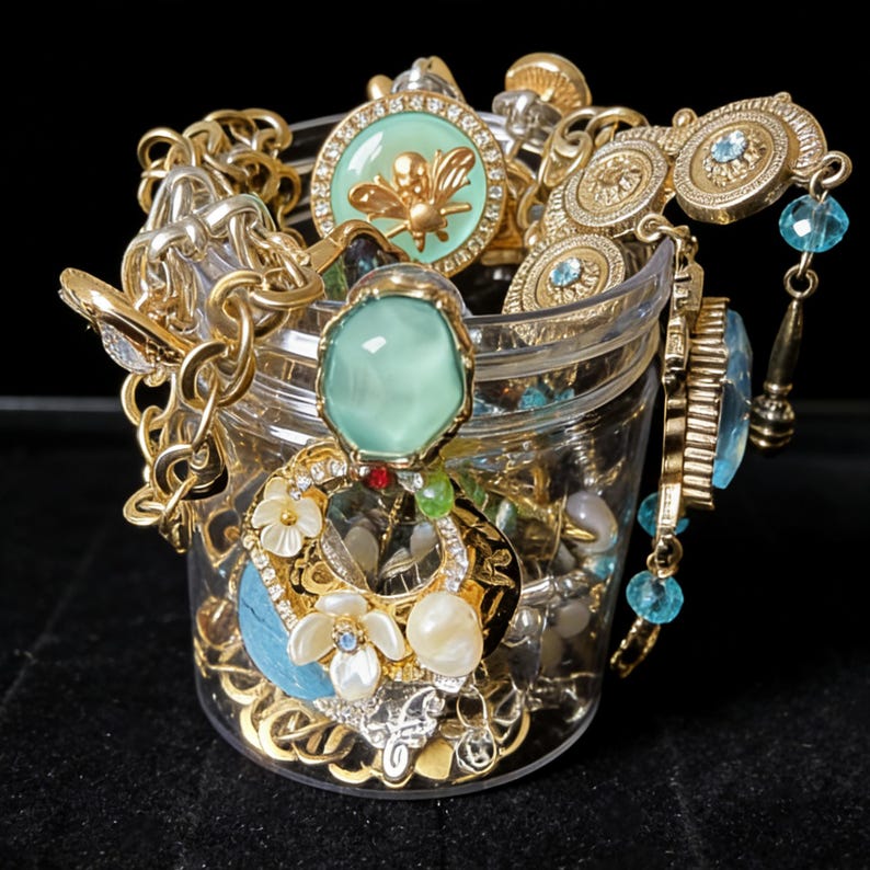 Mystery Jewelry Jar |random Rings, Necklaces & Bracelets | Elegant ...