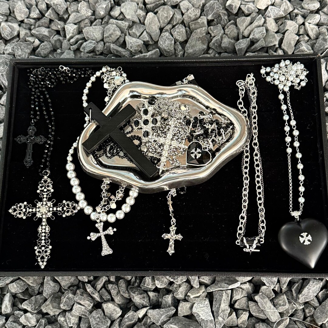 Gothic Mystery Jewelry Box | Dark Crosses & Punk Accessories | Random ...