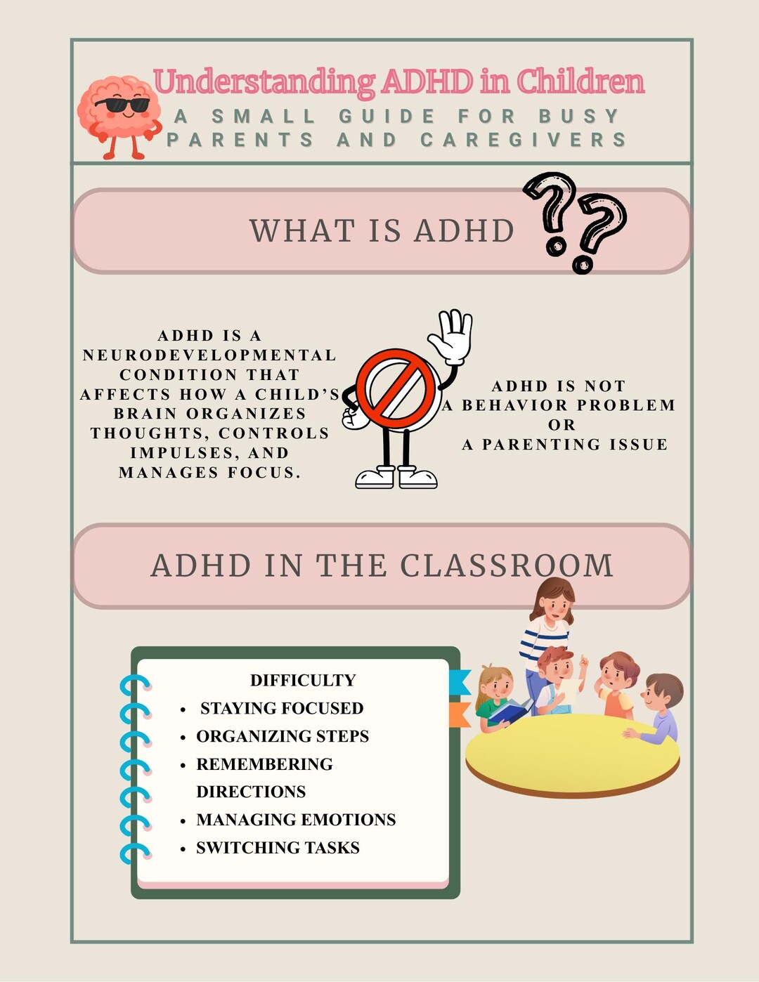 ADHD Overview Pamphlet - Etsy